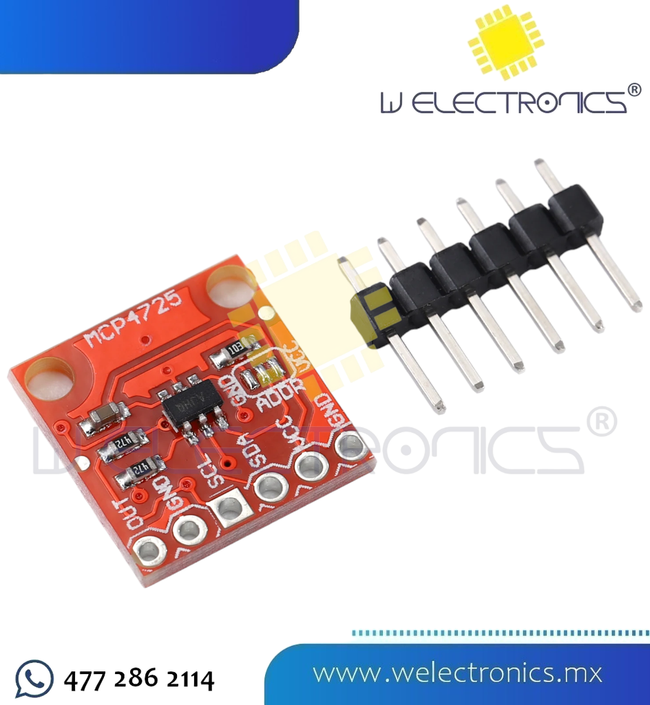 MODULO CONVERTIDOR MCP4725 12BIT I2C DAC | W Electronics